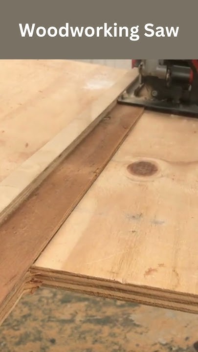 How satisfying is this woodworking straight line circular saw cut? # ...