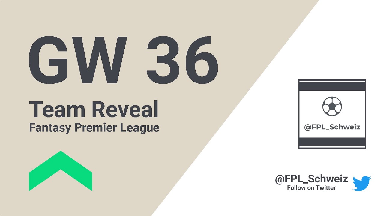 FPL Gameweek 36 - Team Reveal | Fantasy Premier League - YouTube