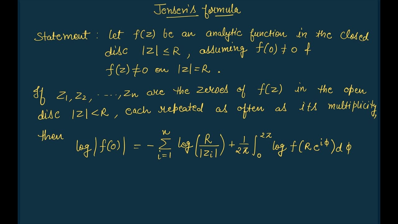 Jensen Formula statement & Proof | Part 2/2 - YouTube