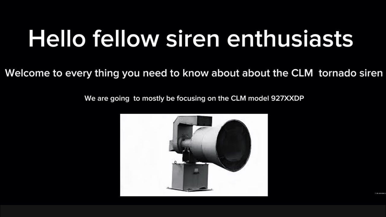 Everything you need to know about CLM air raid siren#tornadosiren # ...