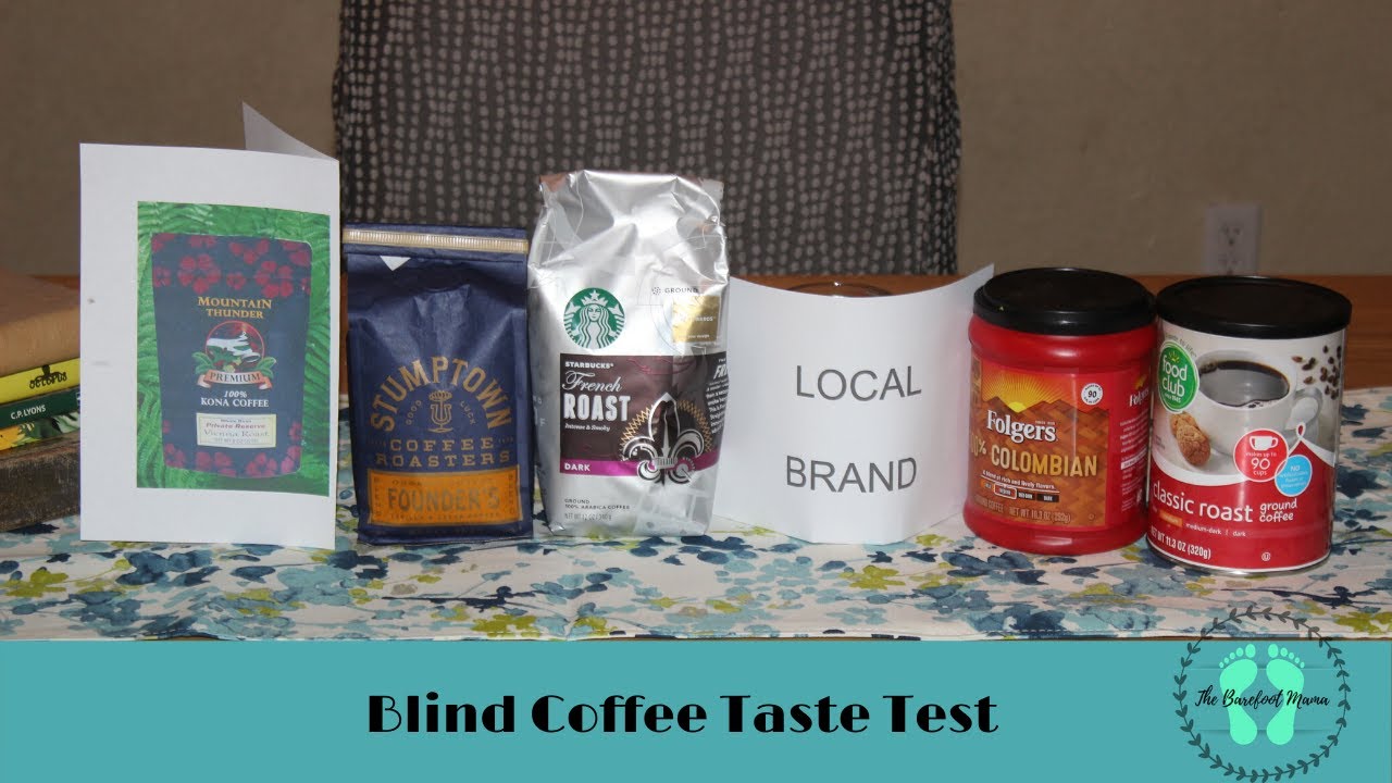 Blind Coffee Taste Test | Folgers in your Cup?? | The Barefoot Mama ...