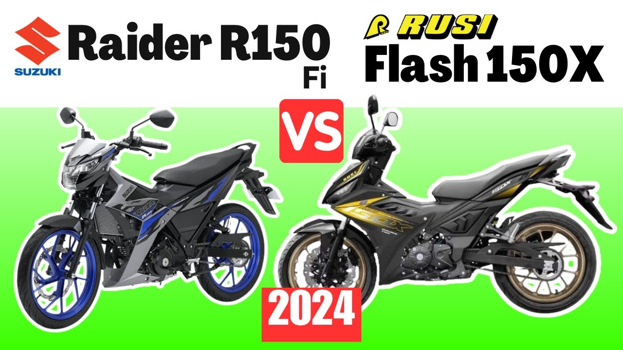 Suzuki Raider R150 Fi vs Rusi Flash 150 X | Side by Side Comparison ...