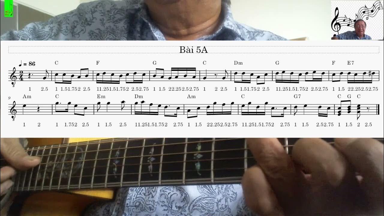 LUYỆN NHỊP, PHÁCH (BÀI 5) - GUITAR CHO NGƯỜI LỚN TUỔI - TUAN TA HO - YouTube
