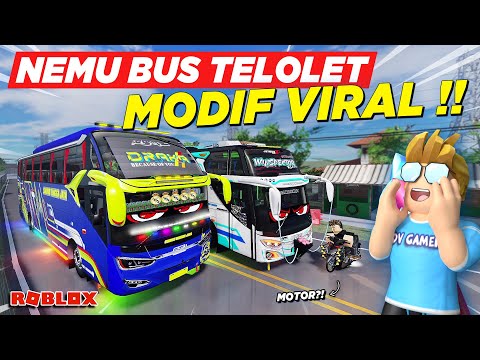 NEMU BANYAK BUS TELOLET BASURI FULL MODIF VIRAL DAN MOTOR DRAG !! ROLEPLAY BUS INDONESIA - Roblox