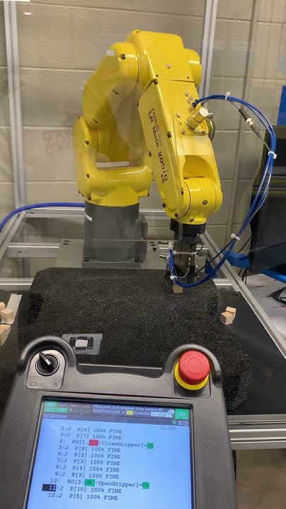 Programming Fanuc Robot w/ wait and call function - YouTube