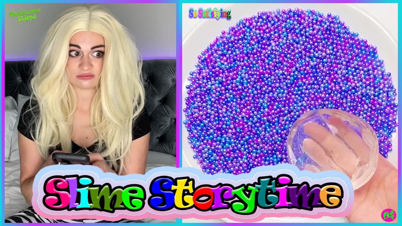 🌈 Satisfying ASMR Slime Storytime POV @Mikaela Happas | Awesome Slime ...