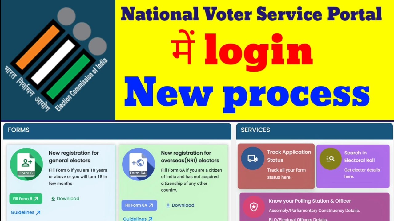 National Voters Service Portal me Registration ID Kaise Banaye | NVSP ...