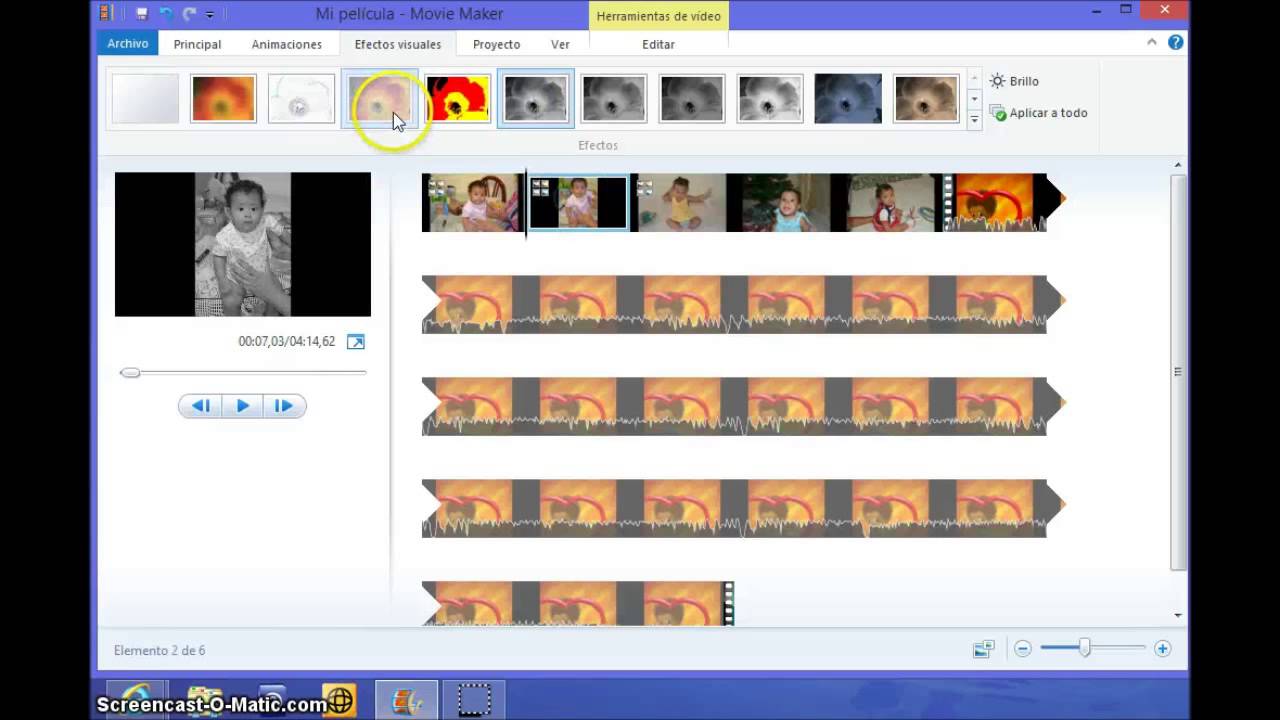 VIDEO TUTORIAL ¿CÓMO AGREGAR EFECTOS A LAS IMÁGENES Y VÍDEOS EN MOVIE MAKER? - YouTube