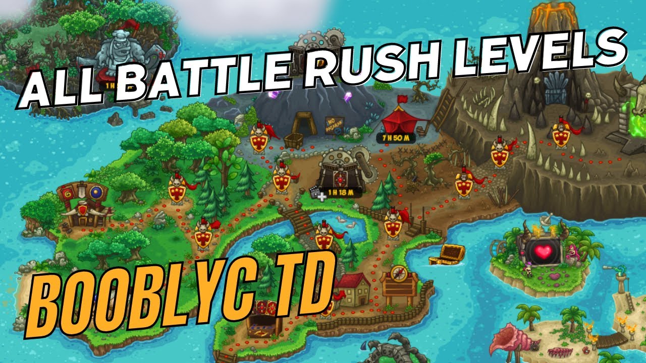 Booblyc TD - All Orc Campaign Battle Rush Levels Guide - YouTube