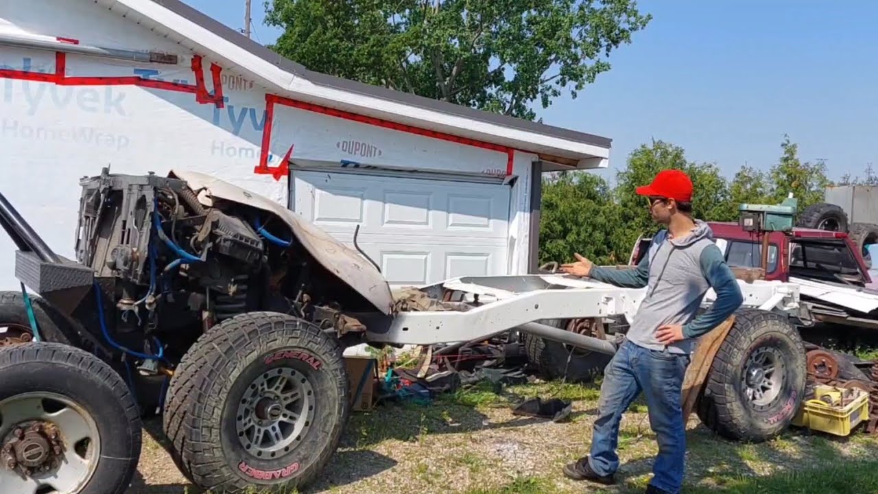 1988 Ford F150 pt 6 - Frame Bent and Cracked Let's Take a Look - YouTube