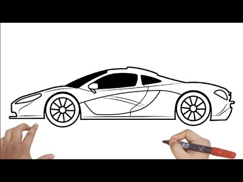 How To Draw McLaren P1 Car 2012 / Car Drawing step by step - YouTube