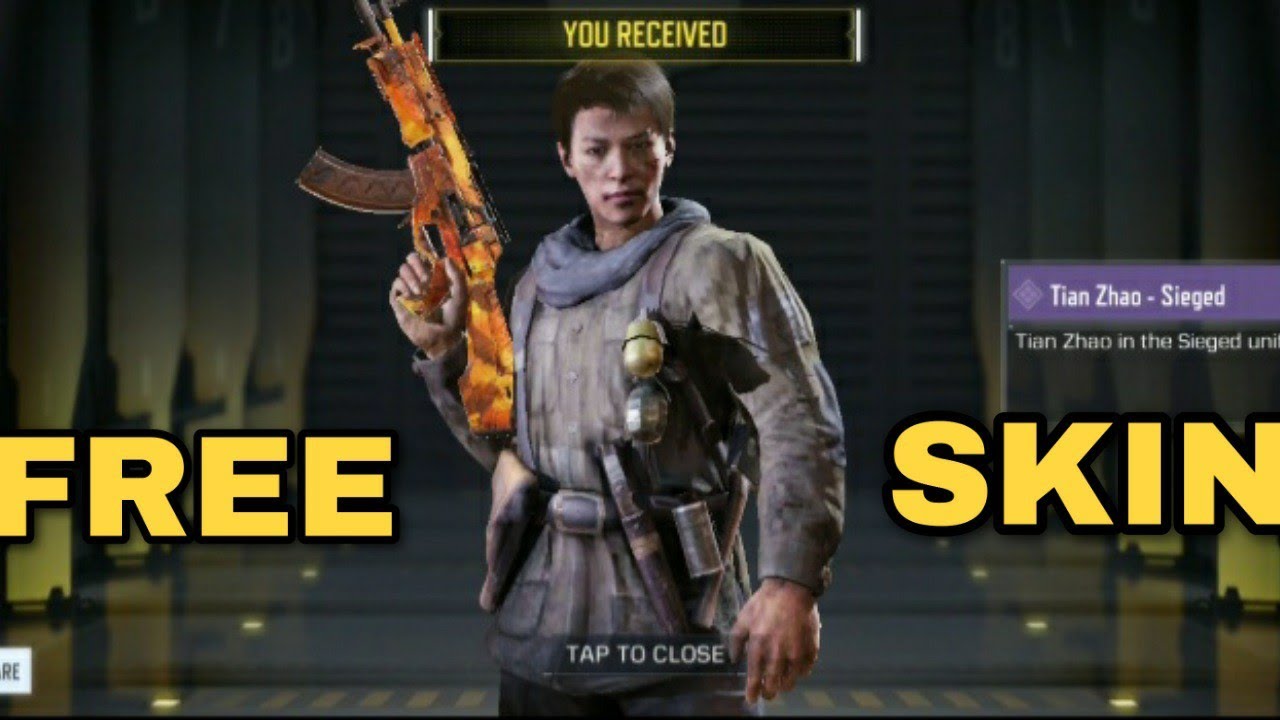 New Free Tian Zhao - Sieged Skin unlocked with gameplay in COD Mobile ...
