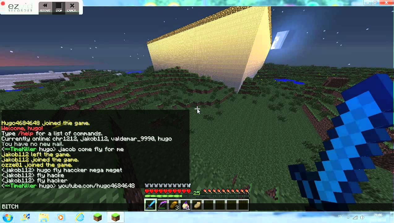 Minecraft fly hackers GET BANNED NOOBS - YouTube