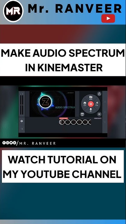 #Shorts / How to make audio spectrum in Android with kinemaster #MrRanveer - YouTube