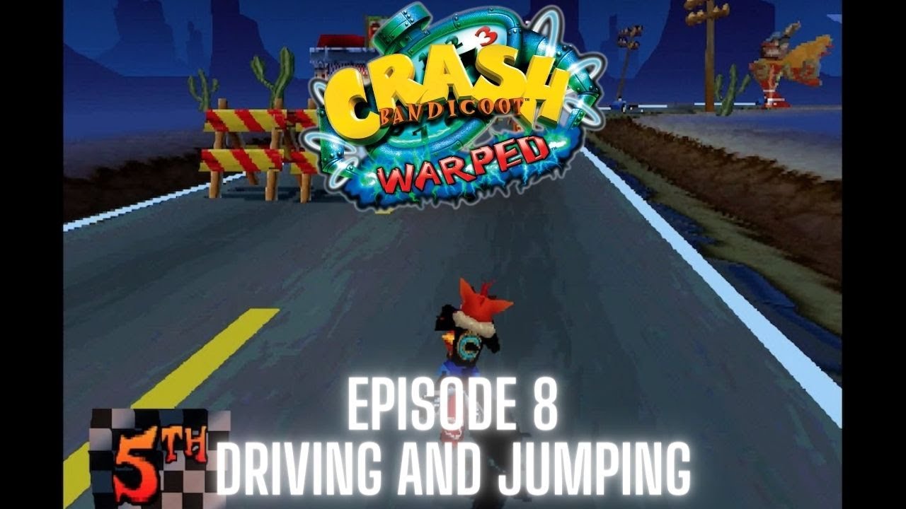 Crash Bandicoot 3: Warped (PS1) - Episode 8 - DRIVING AND JUMPING ...