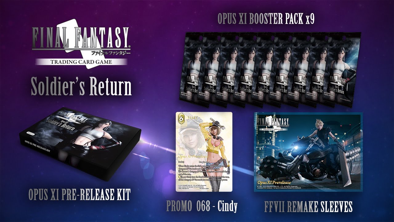 Unboxing Final Fantasy TCG (FFTCG prerelease kit) Opus XI Prerelease ...