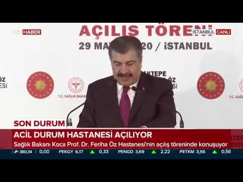 Acil Durum Hastanesi Açılış konuşması/Prof.Dr.Feriha Öz Hastanesi