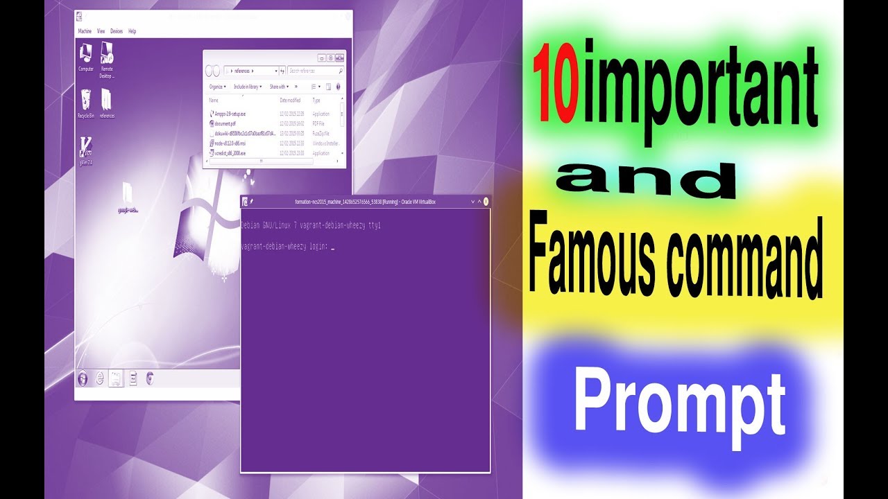 10 important and famous command prompt - YouTube