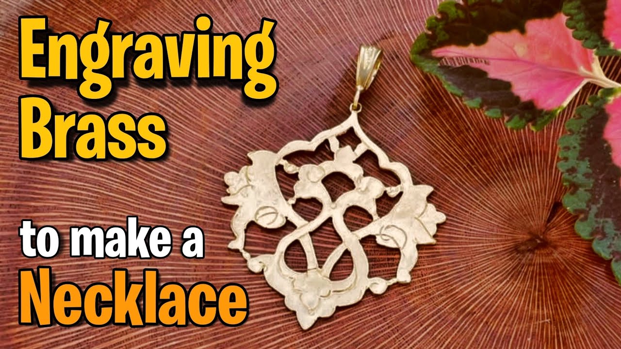 Handmade brass jewelry (&copper); engraving brass and copper to make ...
