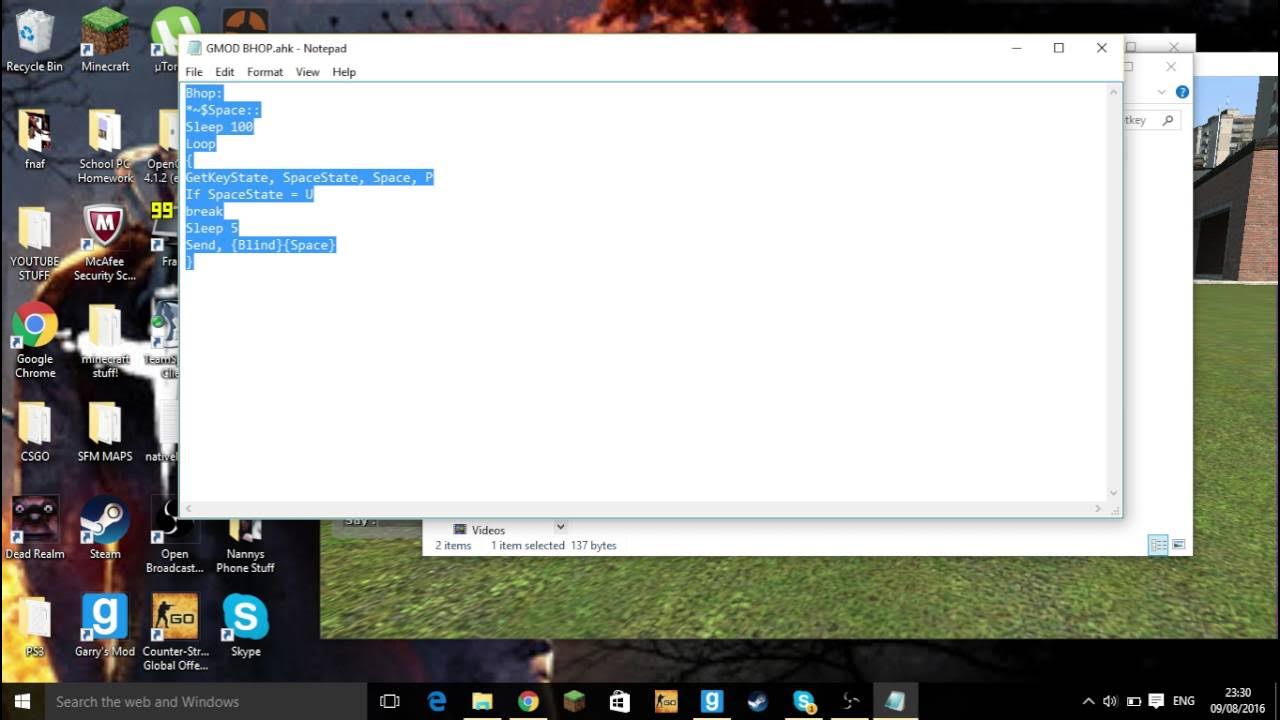 How To Get A Gmod Bhop Script - YouTube