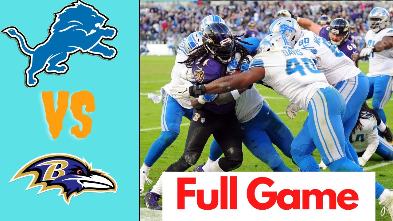 Baltimore Ravens vs. Detroit Lions Full Highlights HD | NFL Week 7 ...