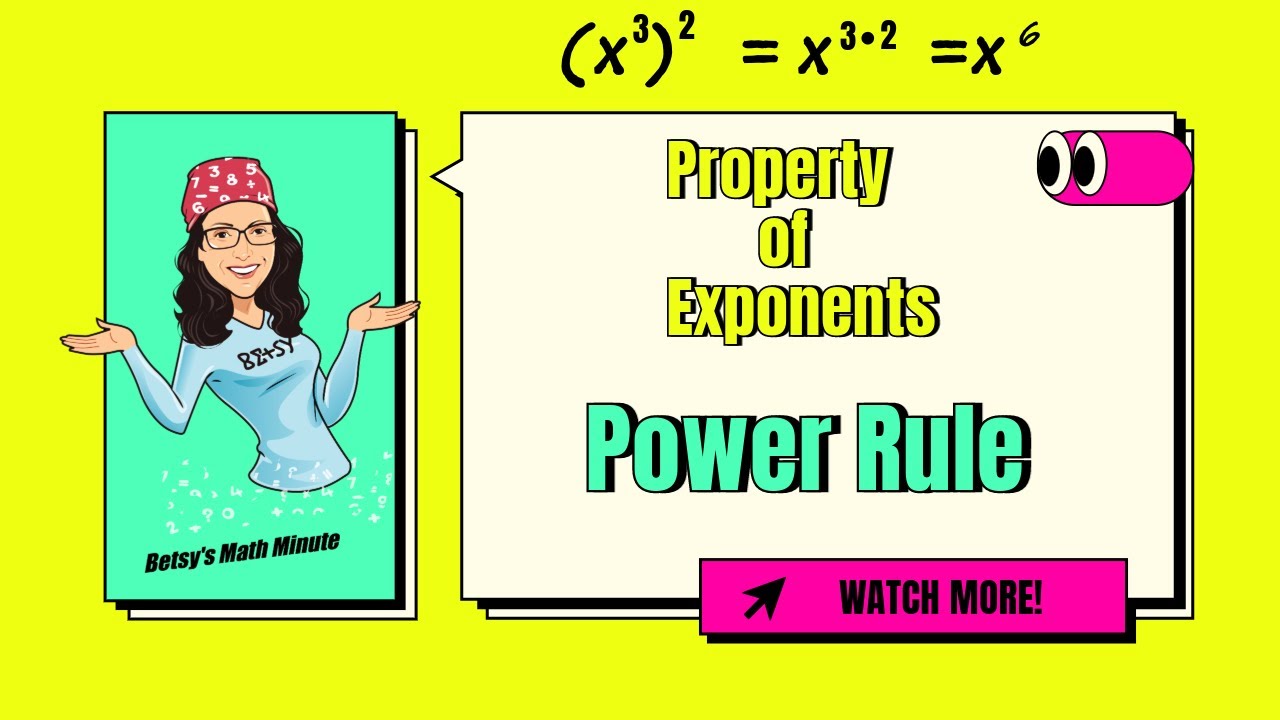 The Power Rule Explained (Properties of Exponents) - YouTube