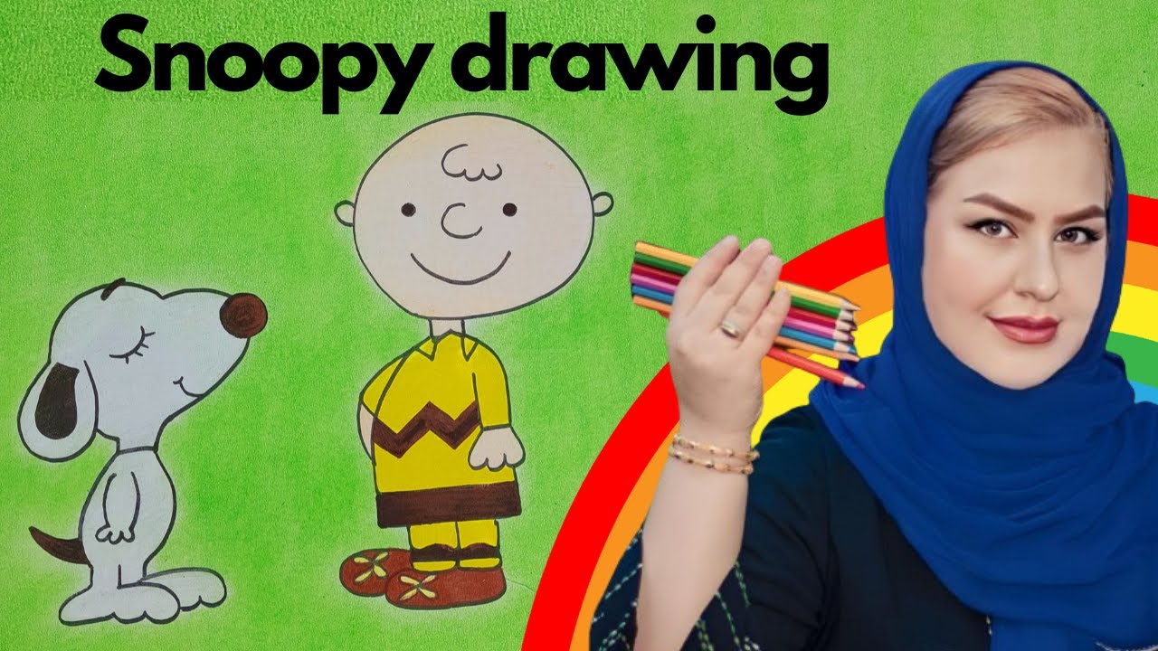 How to draw Snoopy? Snoopy drawing step by step for children. - YouTube