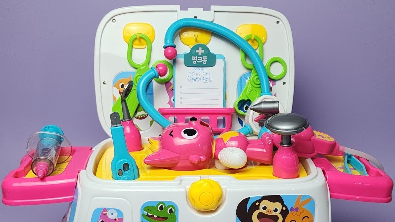Pinkfong Ambiance Doctor Set Satisfying with Unboxing Compilation Toys ...