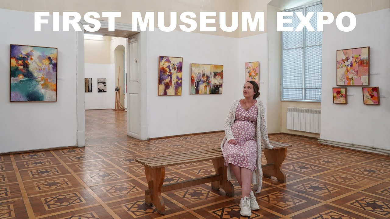 My First Museum Exhibition! | 17 Abstract Paintings on Display - YouTube