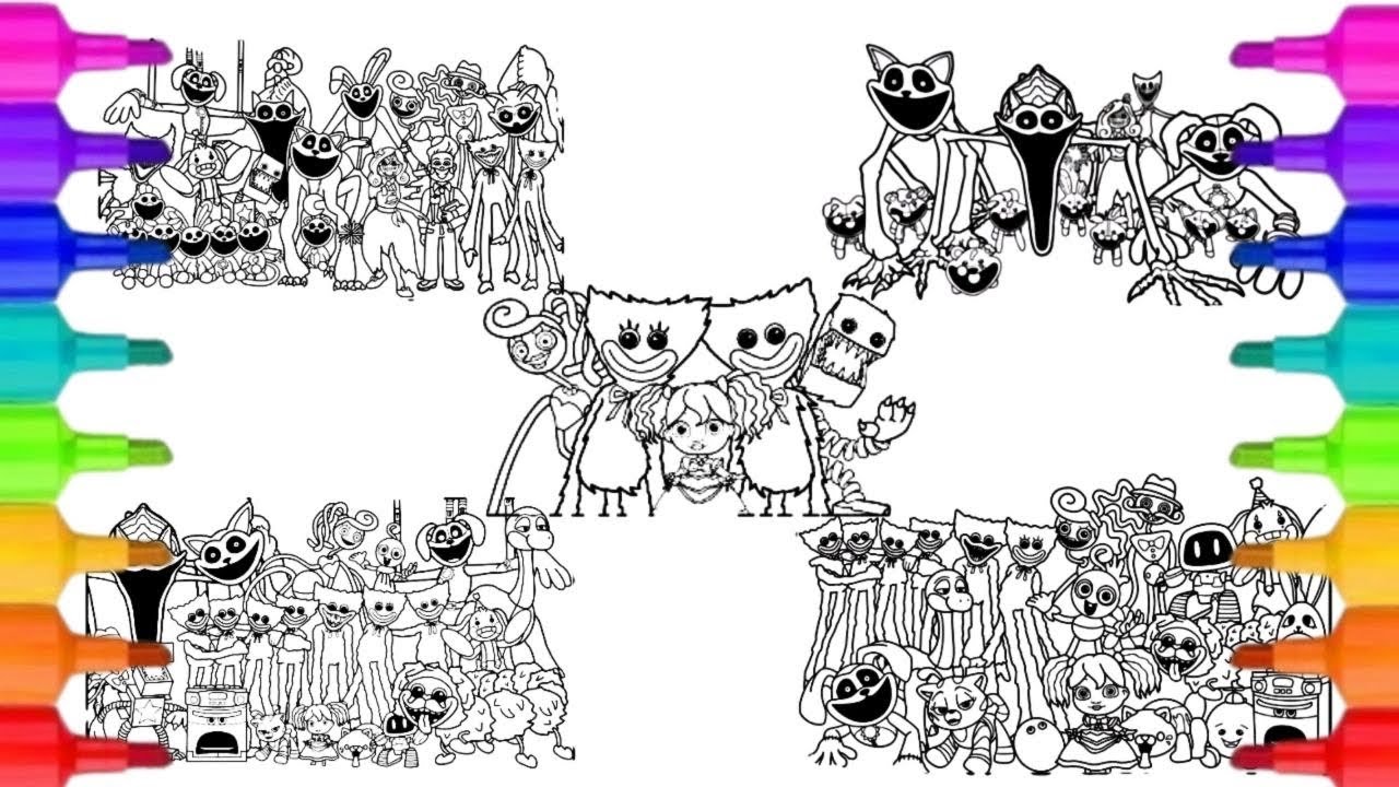 Poppy playtime chapter 4,3 mix New coloring Pages How to Color all ...