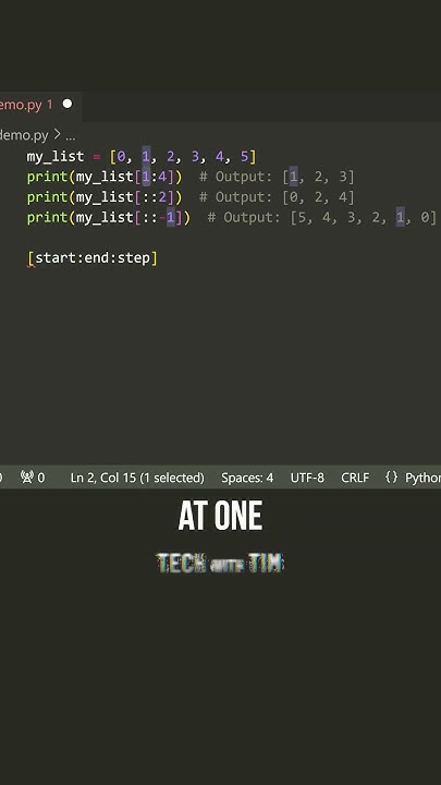 Have you heard of Slice Syntax?! Part 1 - YouTube