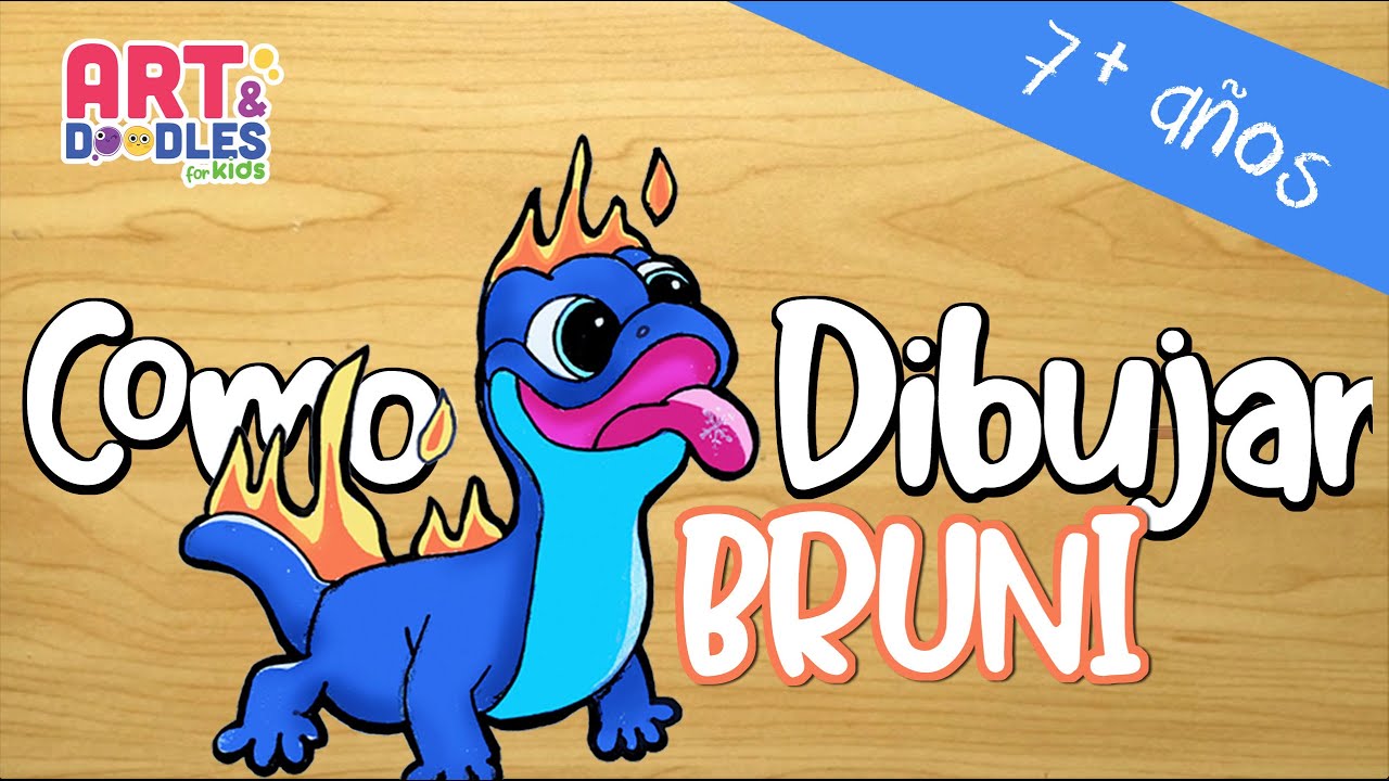 Como Dibujar BRUNI de FROZEN 2 - paso a paso - fácil para niños - YouTube