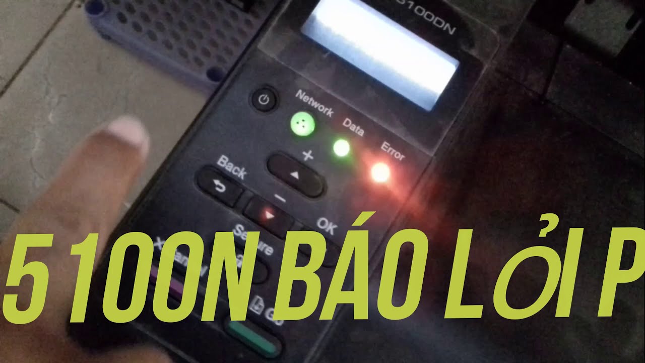 máy in brother 5100n báo lỏi print unable 0A - YouTube