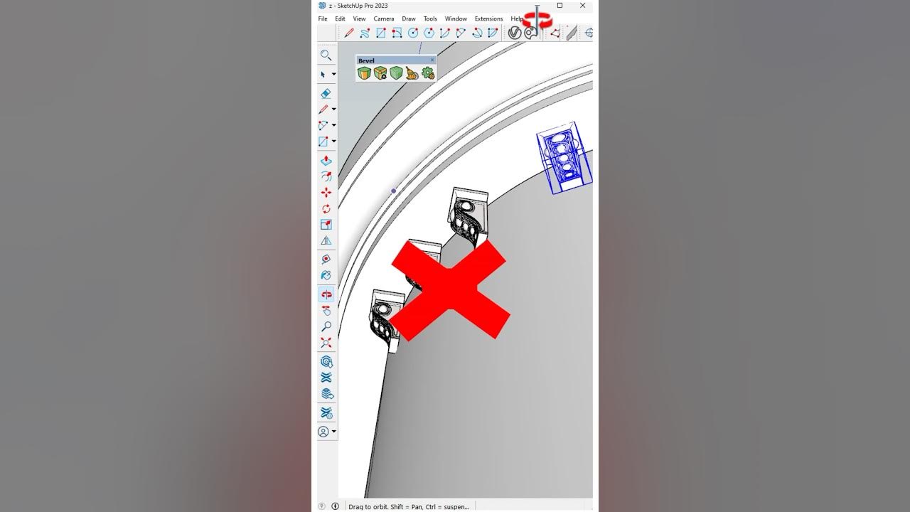 How to design a cornice model in SketchUp using the Copy Along Curve plugin! #sketchup - YouTube