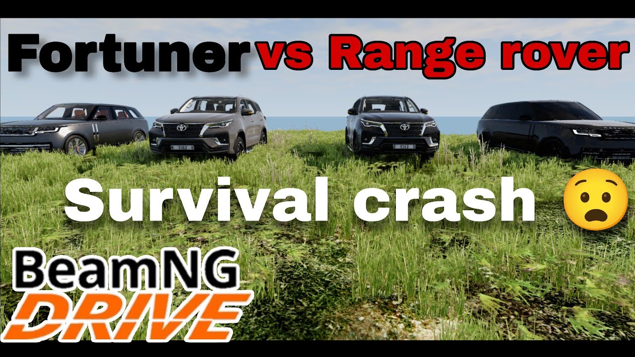 Range Rover vs 6 Fortuner cars Destruction at peak ☢️ who win can I ...