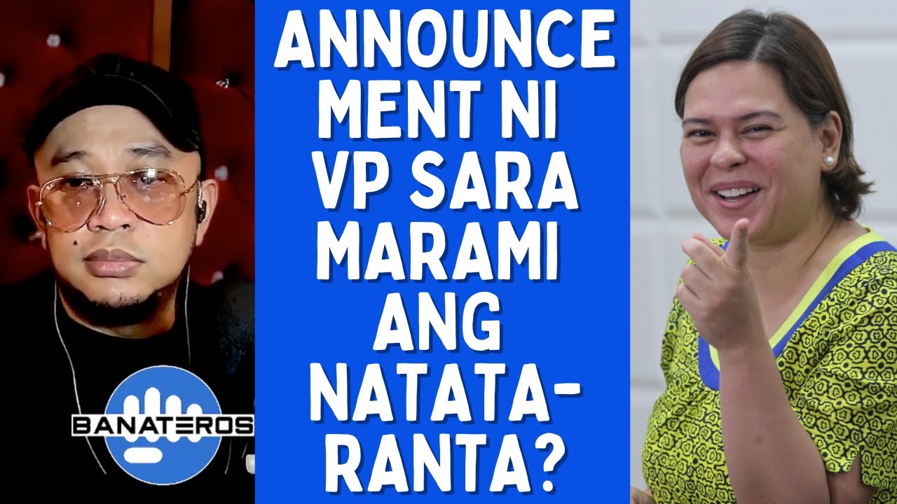 ANNOUNCEMENT NI VP SARA MARAMI ANG NATATARANTA? - YouTube