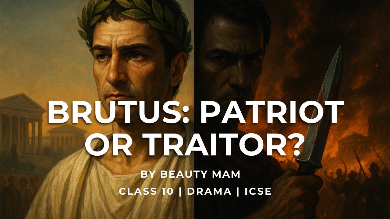 Brutus: Traitor or Patriot | Class 10 | ICSE Syllabus | Julius Caesar ...