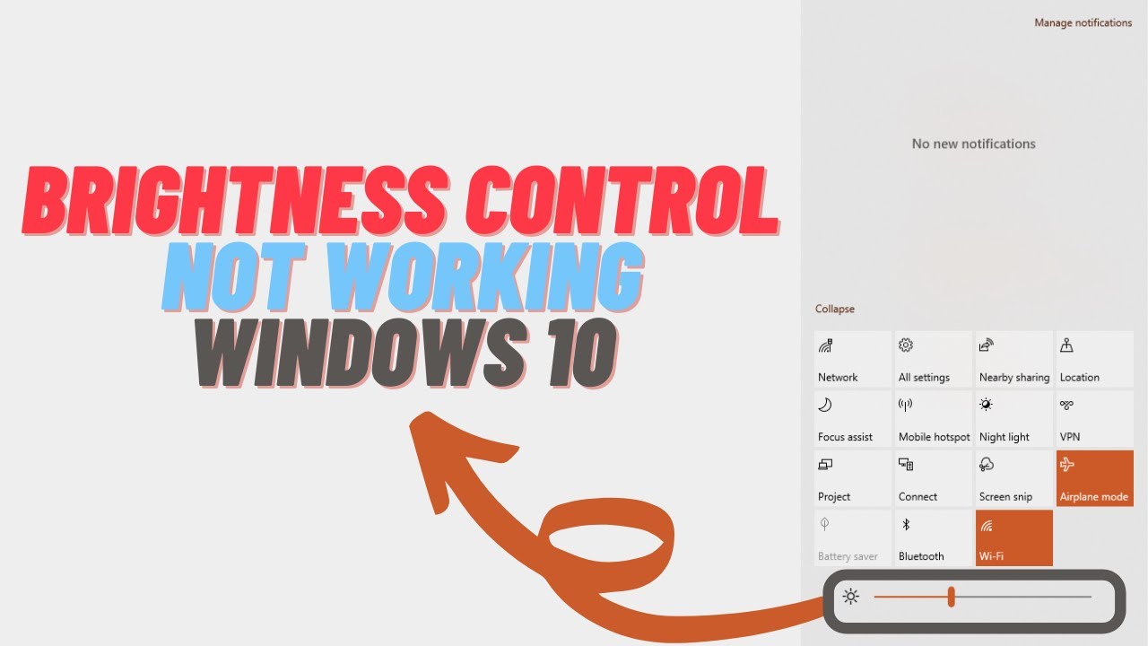 Windows 10 Brightness Control Not Working | Fix | Solution - YouTube