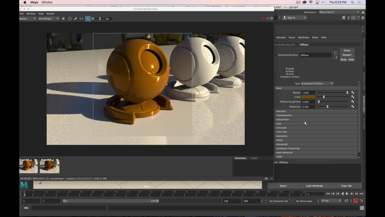 Advanced 3D in Maya - Arnold Standard Shader - YouTube