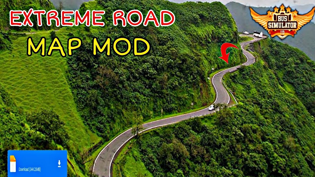Map Mod Bussid 3.7 - New Extreme Road Map Mod For Bus Simulator ...