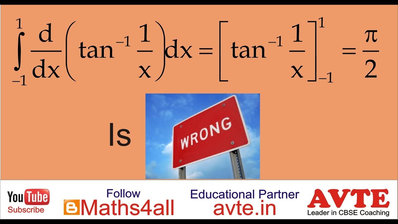 Definite Integration -1 to 1 d(tan^-1 x)/dx || arctanx dx || - YouTube