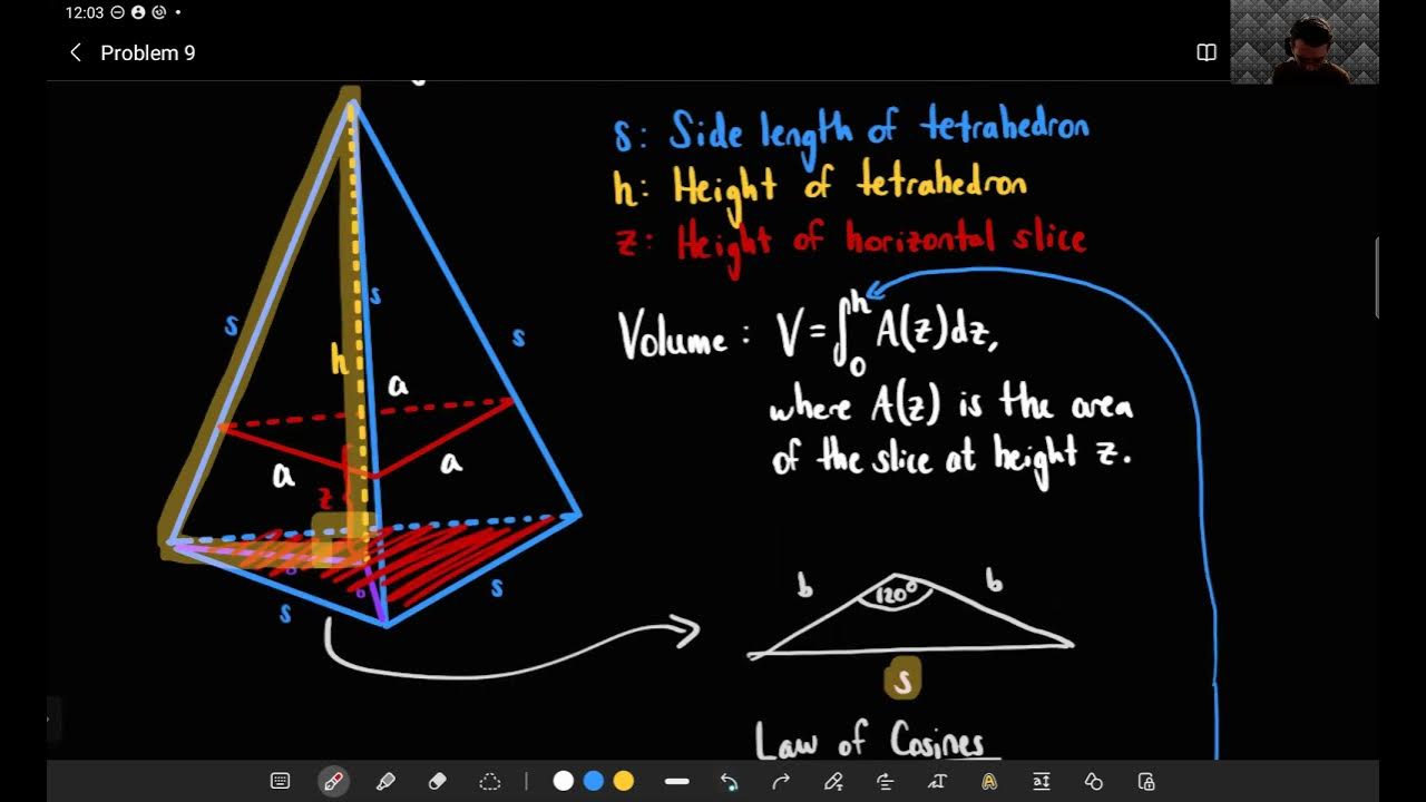 MATH 3B: Volume of a Regular Tetrahedron - YouTube