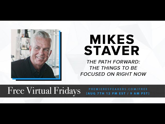 Mike Staver Speaking Fee, Schedule, Bio & Contact Details