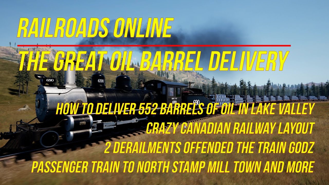The Great Oil Barrel Delivery In Rail Roads Online With Passenger Train ...