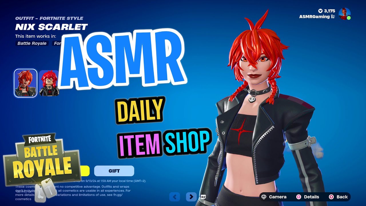ASMR Fortnite NEW Nix Scarlet Skin! Daily Item Shop 🎮🎧 Relaxing ...