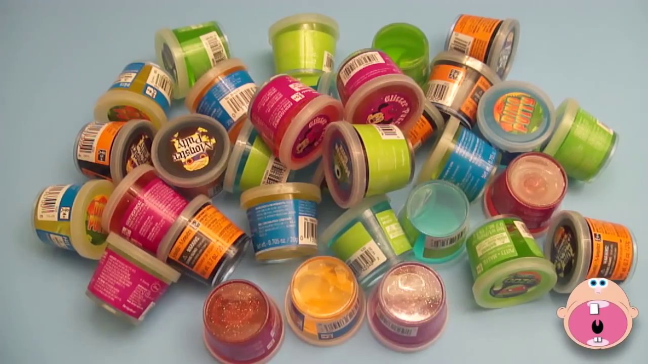 Learn Colours With Ooze and Glitter Putty! Fun Learning Contest! - YouTube