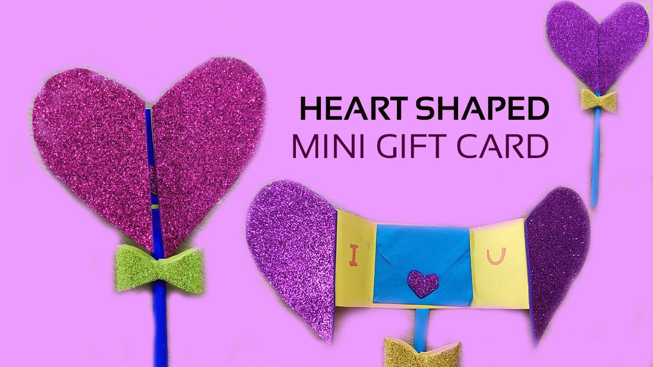 Heart Shaped Gift Card /Cute gift idea / paper gift card idea /Origami ...