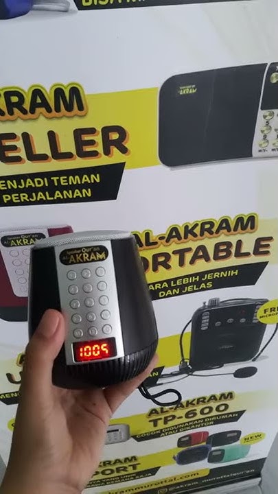 Speaker Quran Al Akram Portable - YouTube