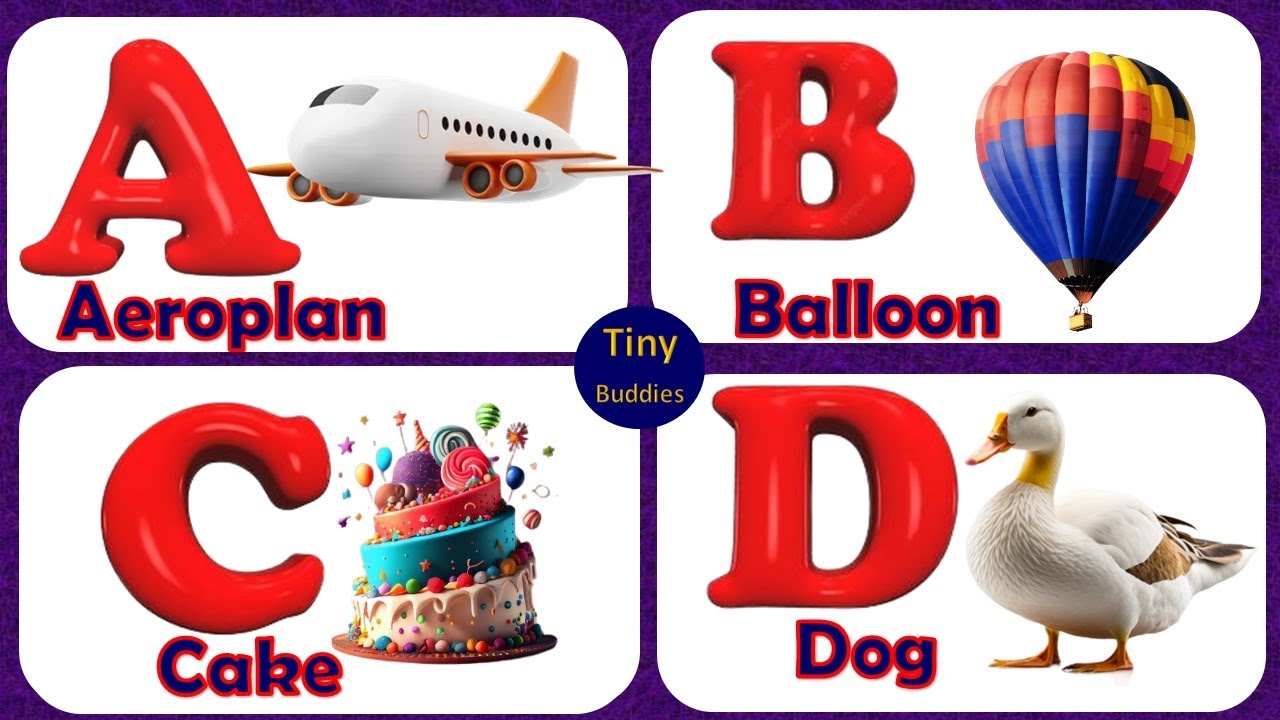 Learn Alphabetical Words For Toddlers Preschool Learning Videos for ...