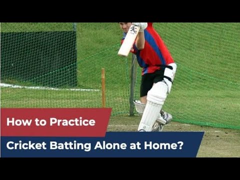 How to practice cricket batting at home.... - YouTube